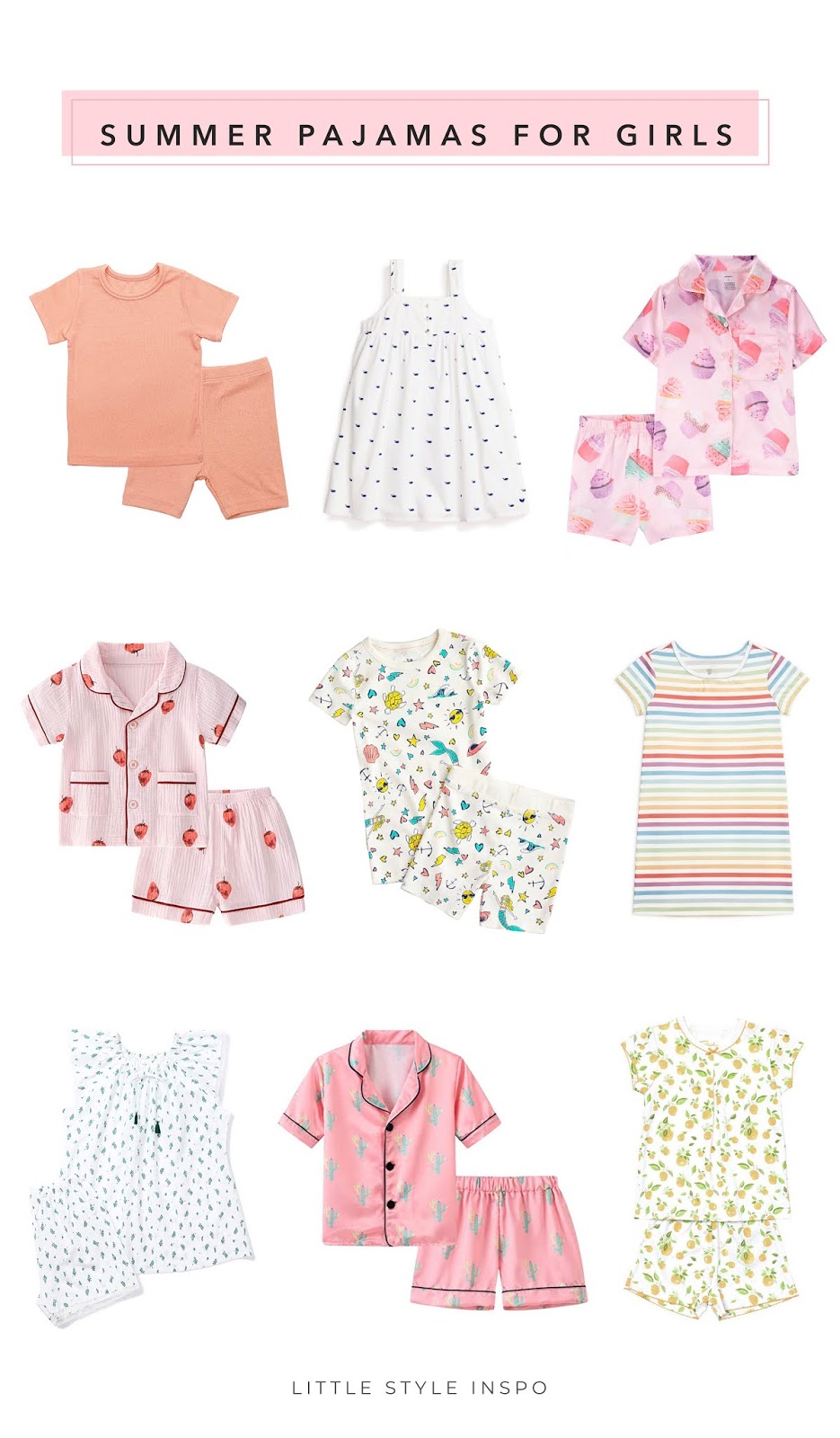 The Best Kids Summer Pajamas | Little Style Inspo