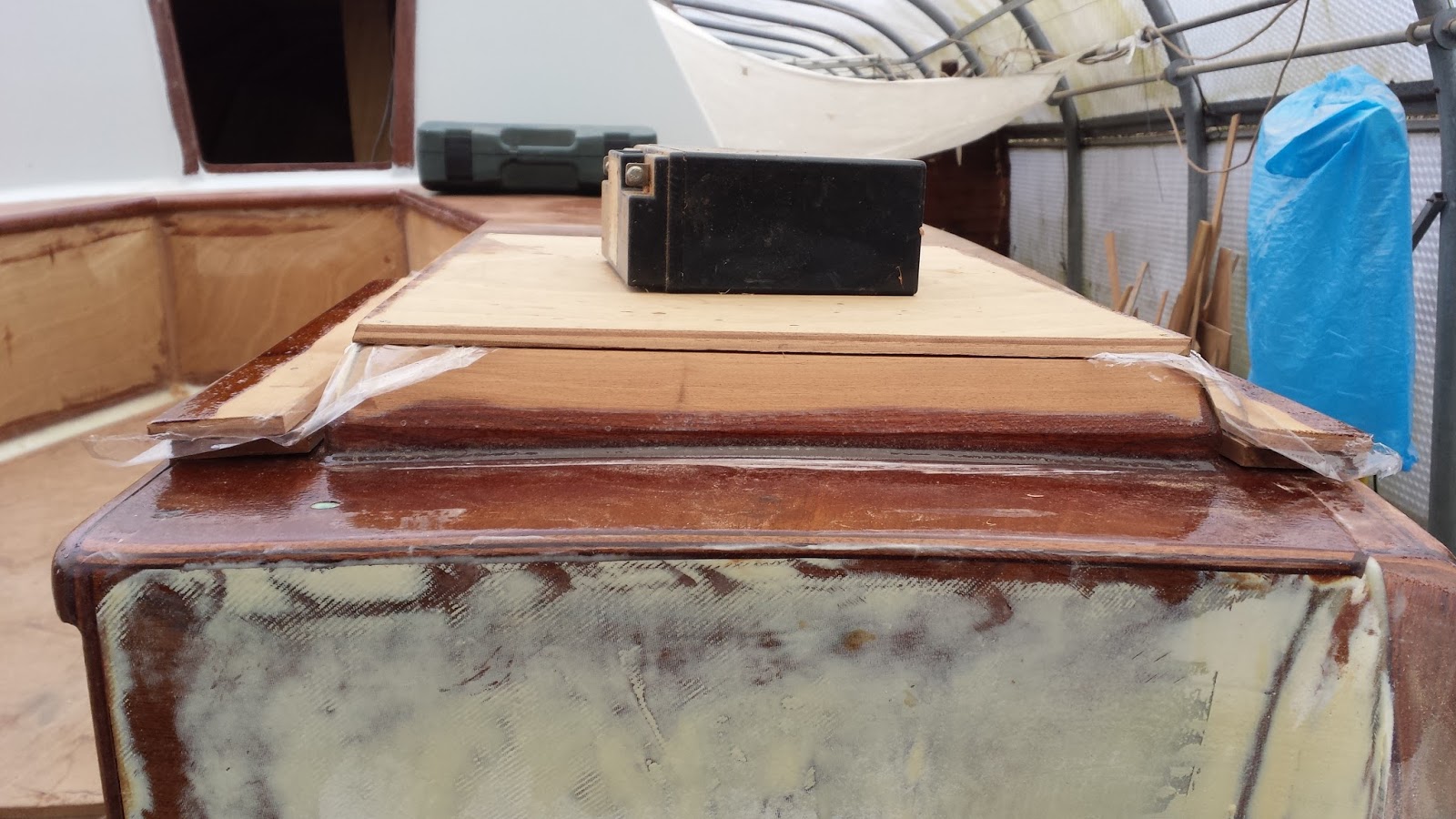 Plywood Boat Building Blog: Making Hatch Covers for the Aft Stowage
