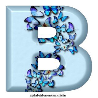 M. Michielin Alphabets: BLUE BUTTERFLIES ALPHABET PNG, NUMBERS PNG ...