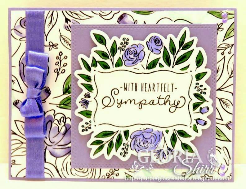 Purpleglo Creations: Sympathy Card Using CTMH Every Little Thing Stamp ...