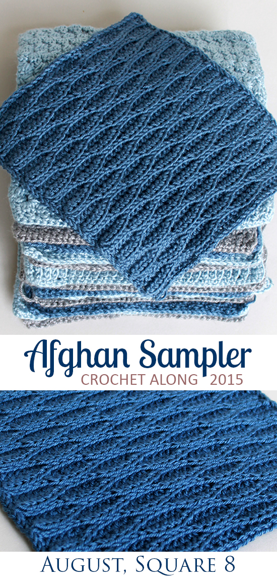 The Inspired Wren: Square 8! Crochet Along Afghan Sampler (August)