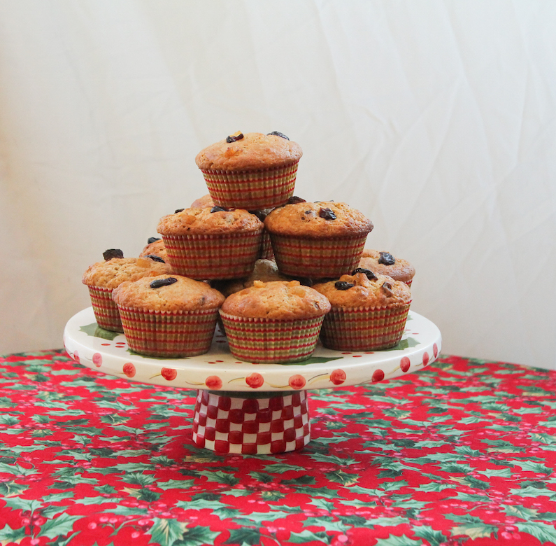 Food Lust People Love: Candied Fruit Christmas Muffins #MuffinMonday