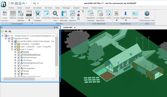CAD semplice: Importazione di IFC in progeCAD e nanoCAD