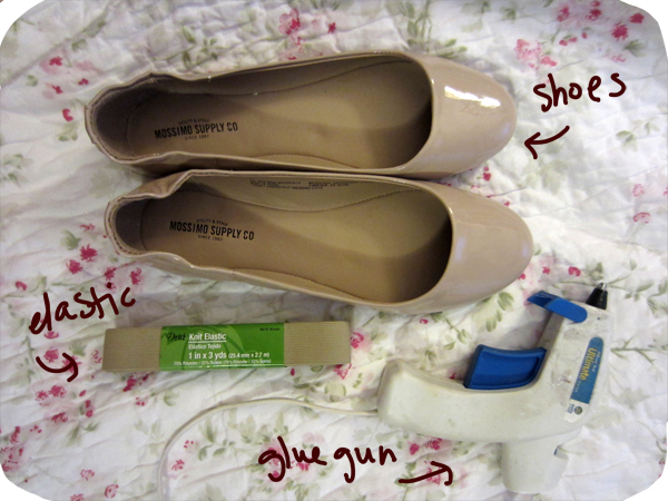 Floral Prints And Common Sense: DIY Ballerina Shoes