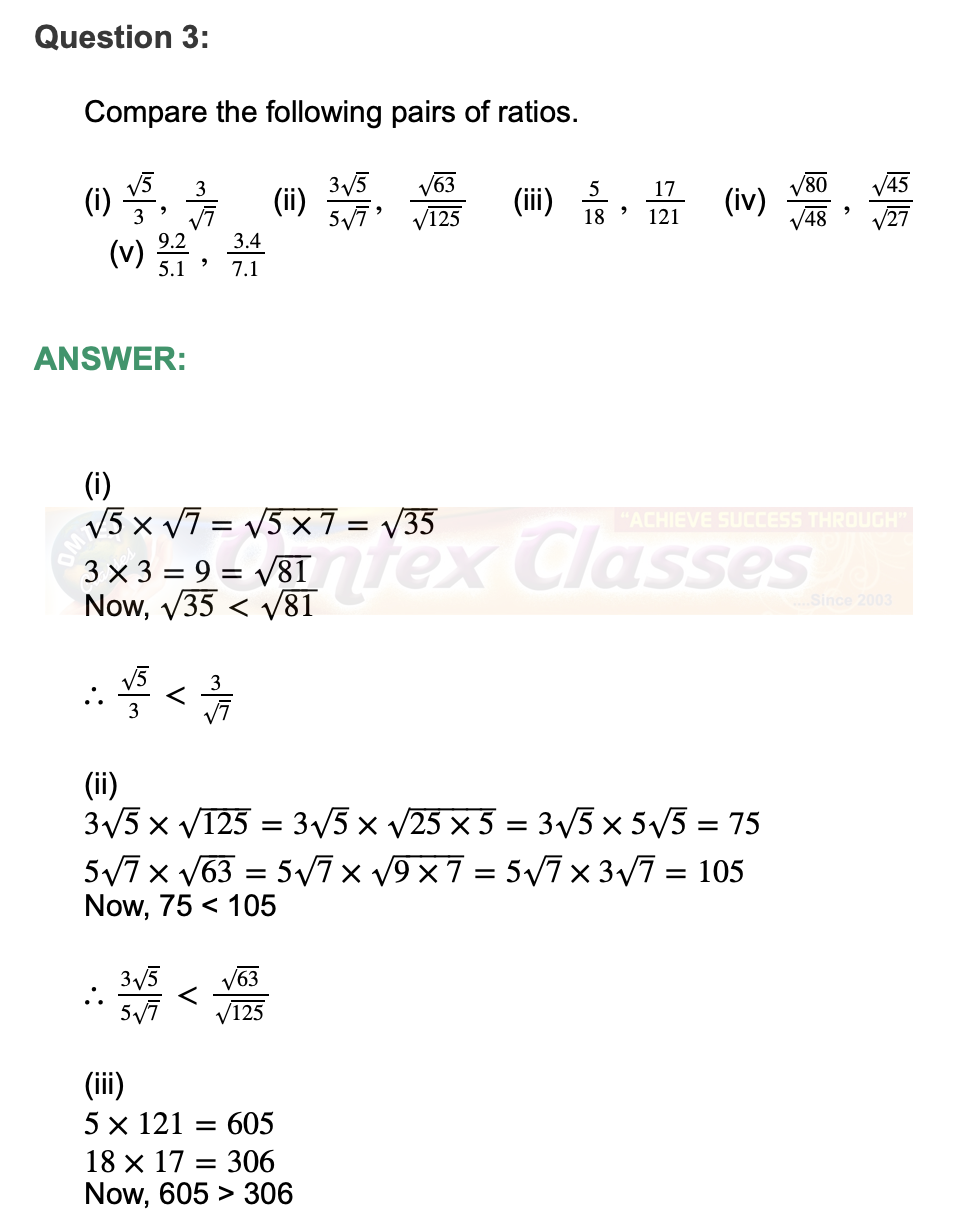 Education: Practice set 4.2, Chapter 4 - Ratio And Proportion ...