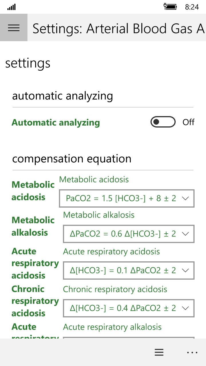 Arterial Blood Gas Analyzer