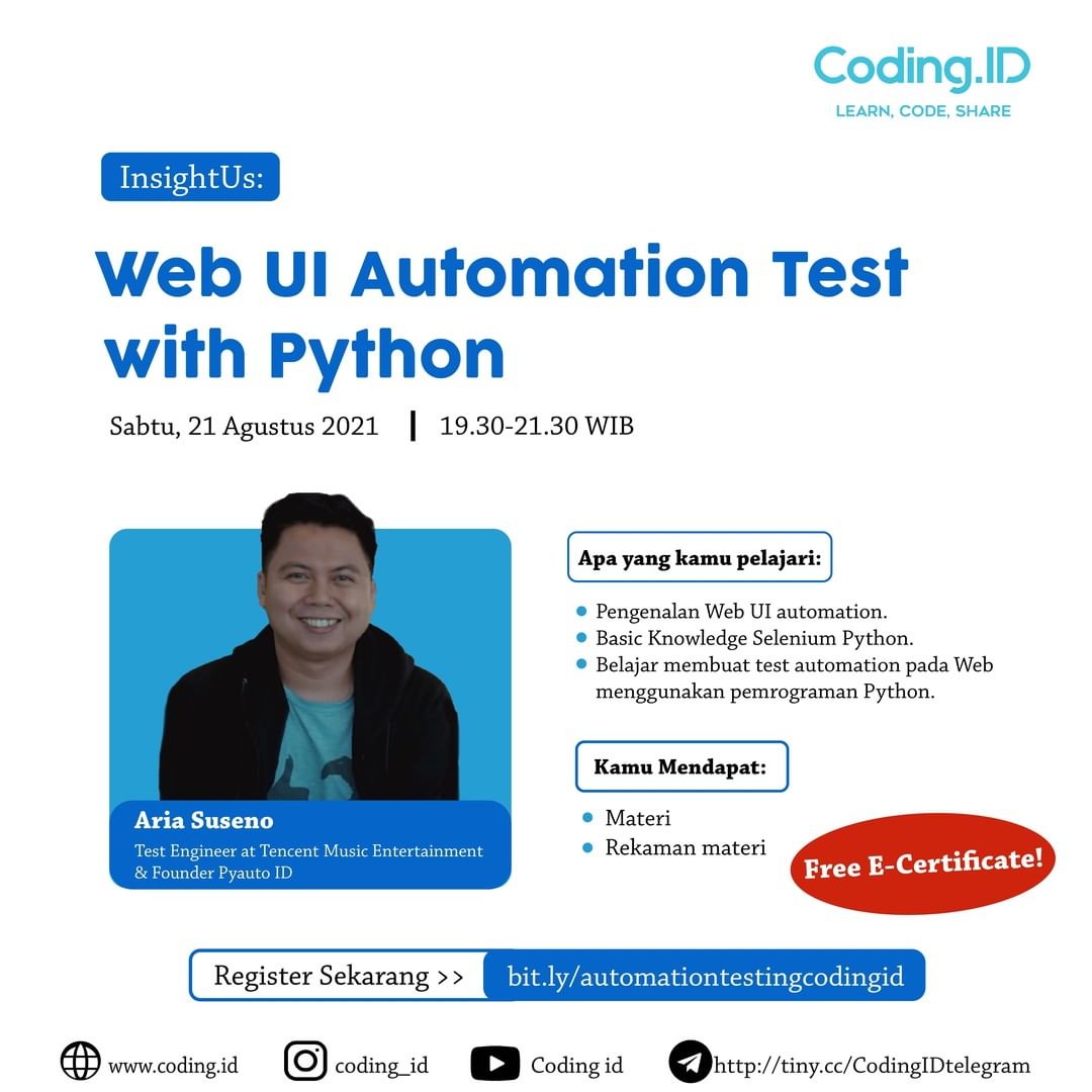 Webinar Web UI Automation Test with Python