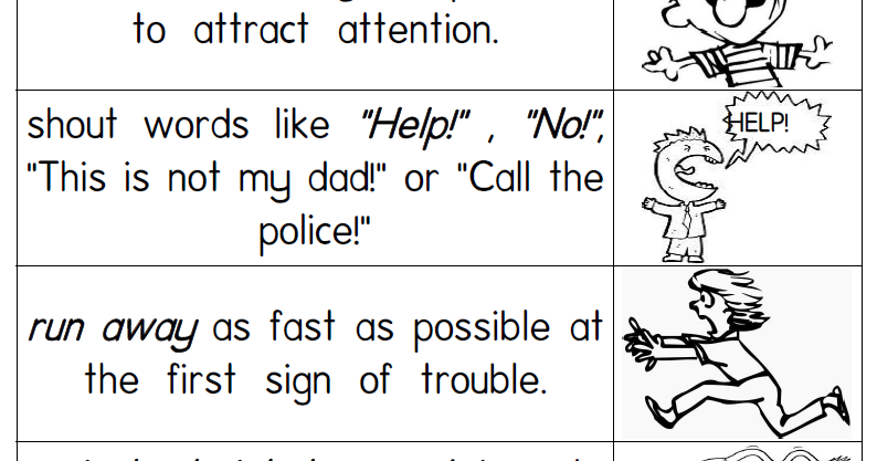 Passionate Teacher Tools: Text 14 - Tips to Prevent Kidnapping (With ...