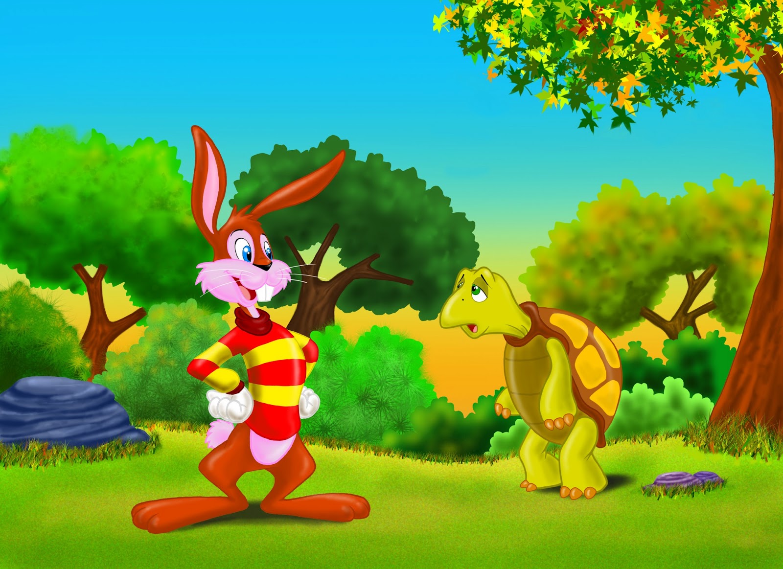 La liebre y la tortuga - Imagui