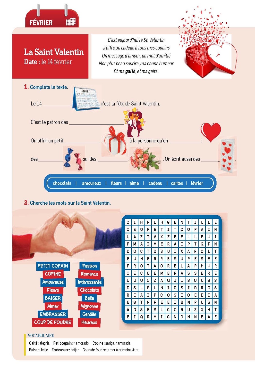 LA PROF DE FLE: C’est la Saint Valentin!