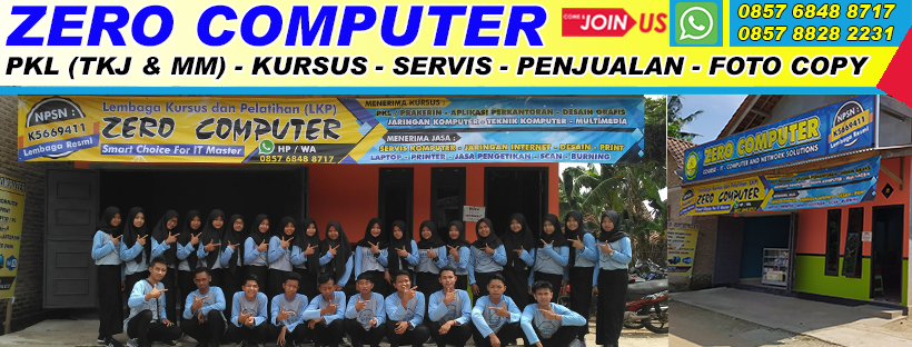 Desain Plang LKP Zero Computer - ZERO COMPUTER | Ambarawa - Pringsewu