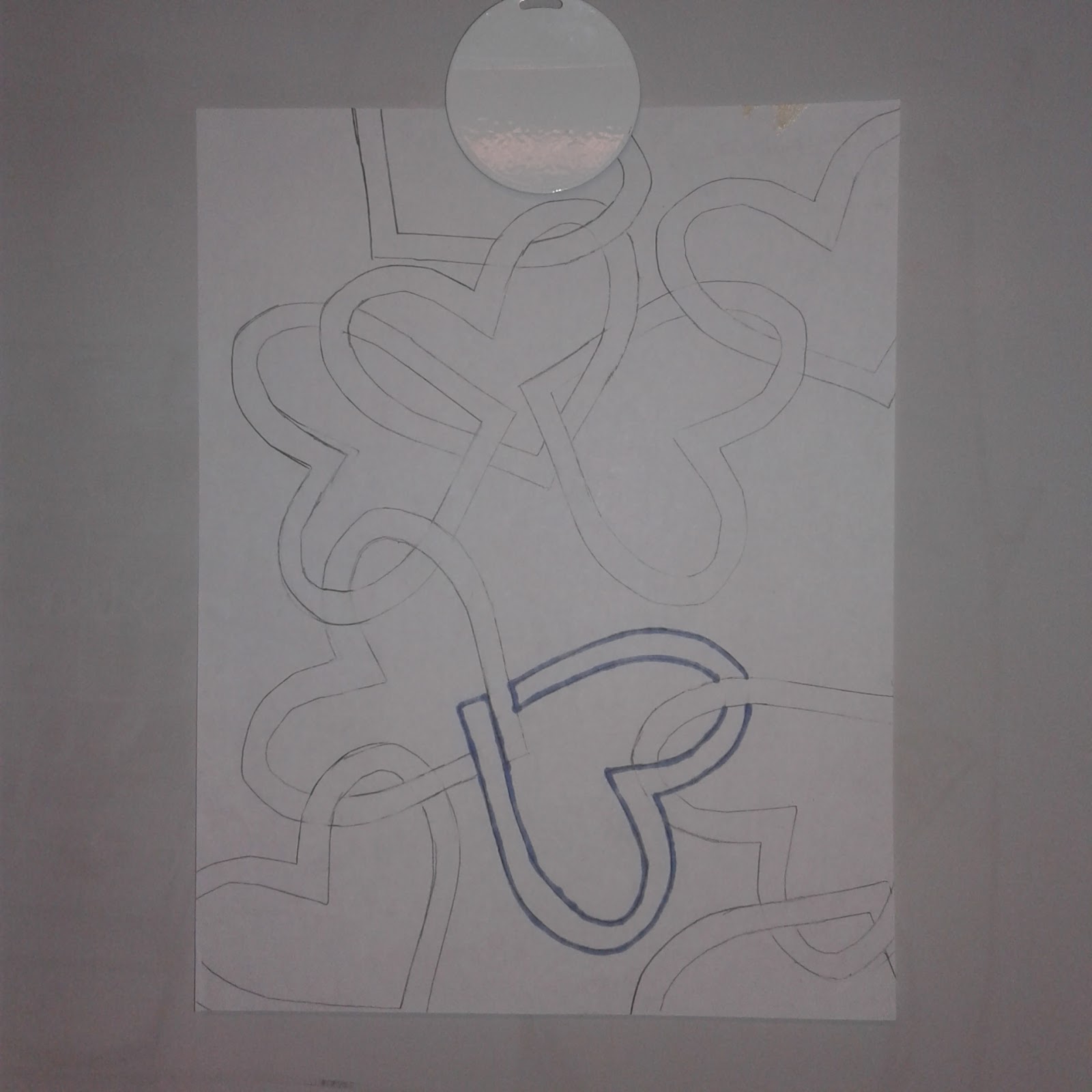 a faithful attempt: Interlocking Hearts Valentine Drawing