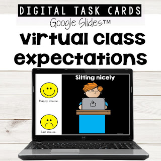 Ms. Moran's Kindergarten: Virtual Class Expectations for Google Slides™