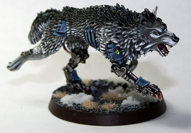 Matt Sterbenz Miniature Painting: Cyberwolves and Space Wolf Characters