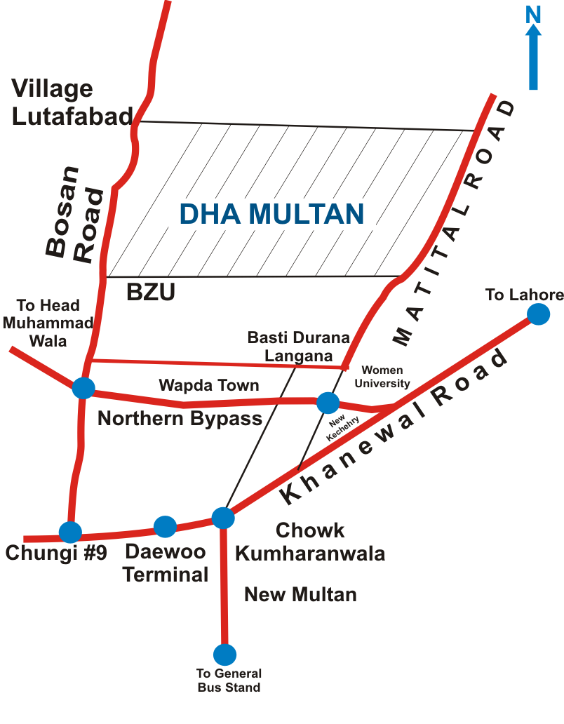 Real Estate & Lahore: DHA Multan files Rates 2016, Location Map and ...