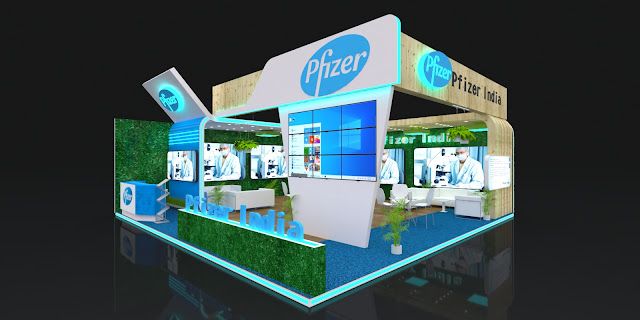 PFIZER BOOTH DESIGN BY SALMAN