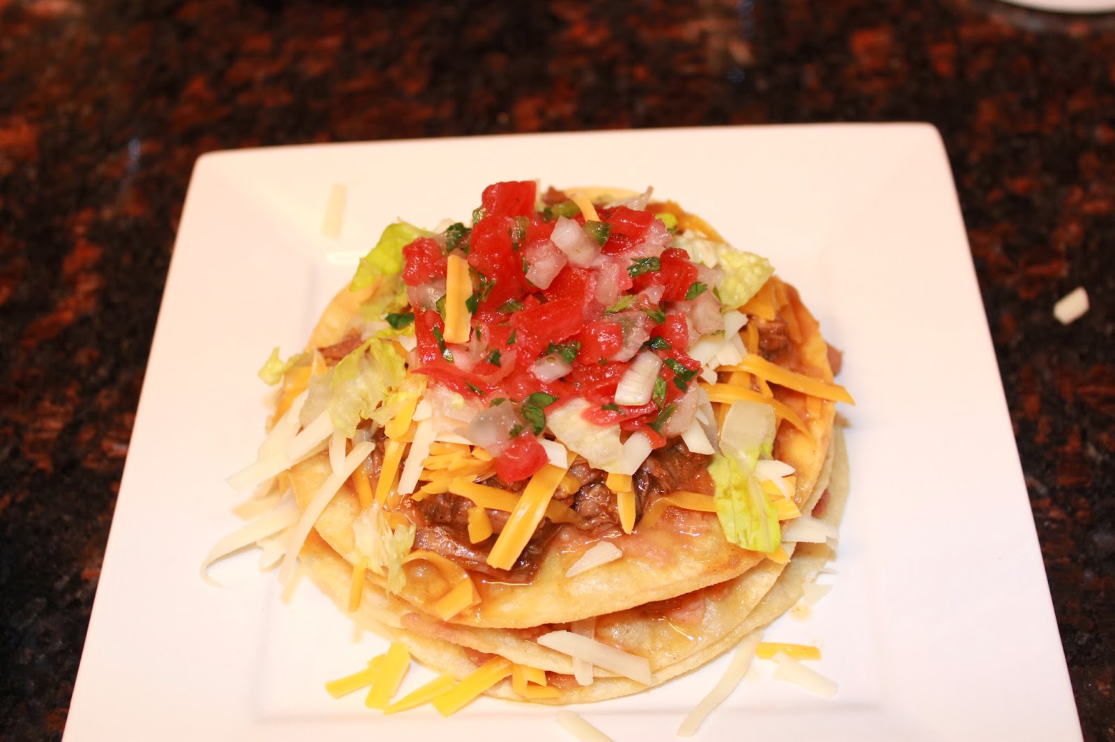 Michelle's Tasty Creations: Shredded Beef Tortilla Stacks
