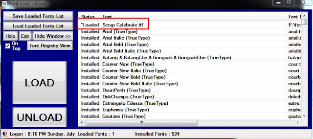 Humbug Graphics Galore: Temporarily Loading Fonts in Windows 7