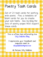DillyDabbles: Poetry Task Cards