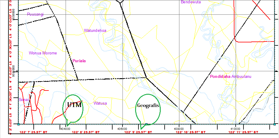 Koordinat Peta Geografis vs UTM - Belajar Arcgis
