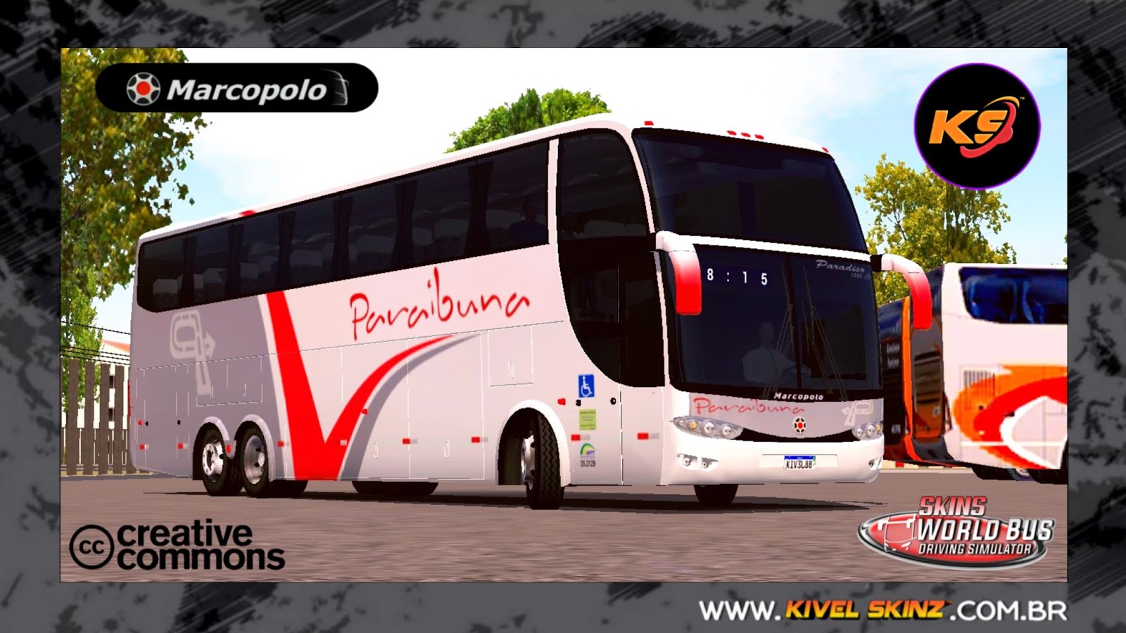 Skins World Bus Driving - Paradiso G6 1550 LD - Viação Paraibuna