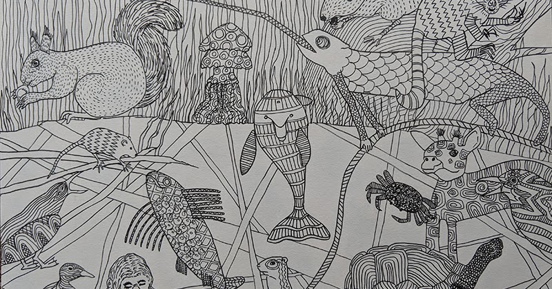 LinsArt: Animals Ink Drawing