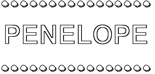 Blog de Biologia: Coloring Page First Name Penelope
