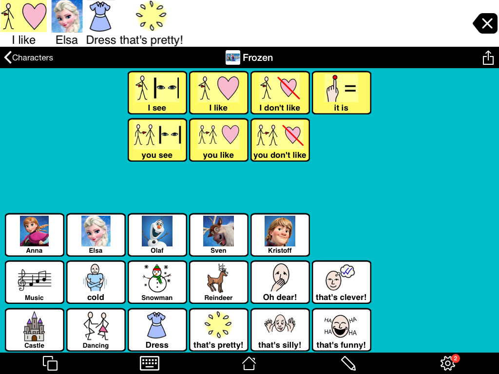 Communicating with iPads: Watching Disney's 'Frozen' with AAC