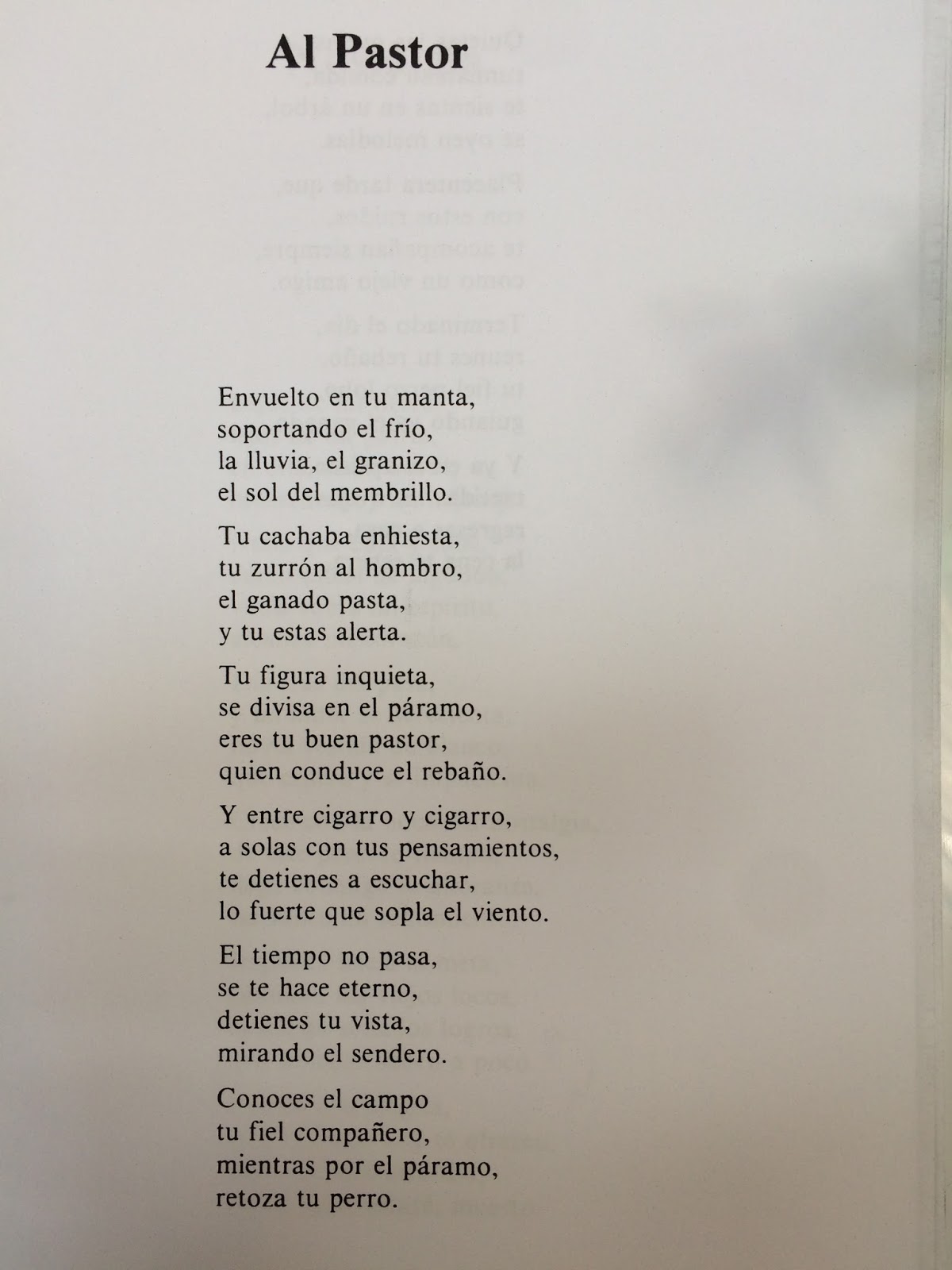 Poema Dia Del Pastor