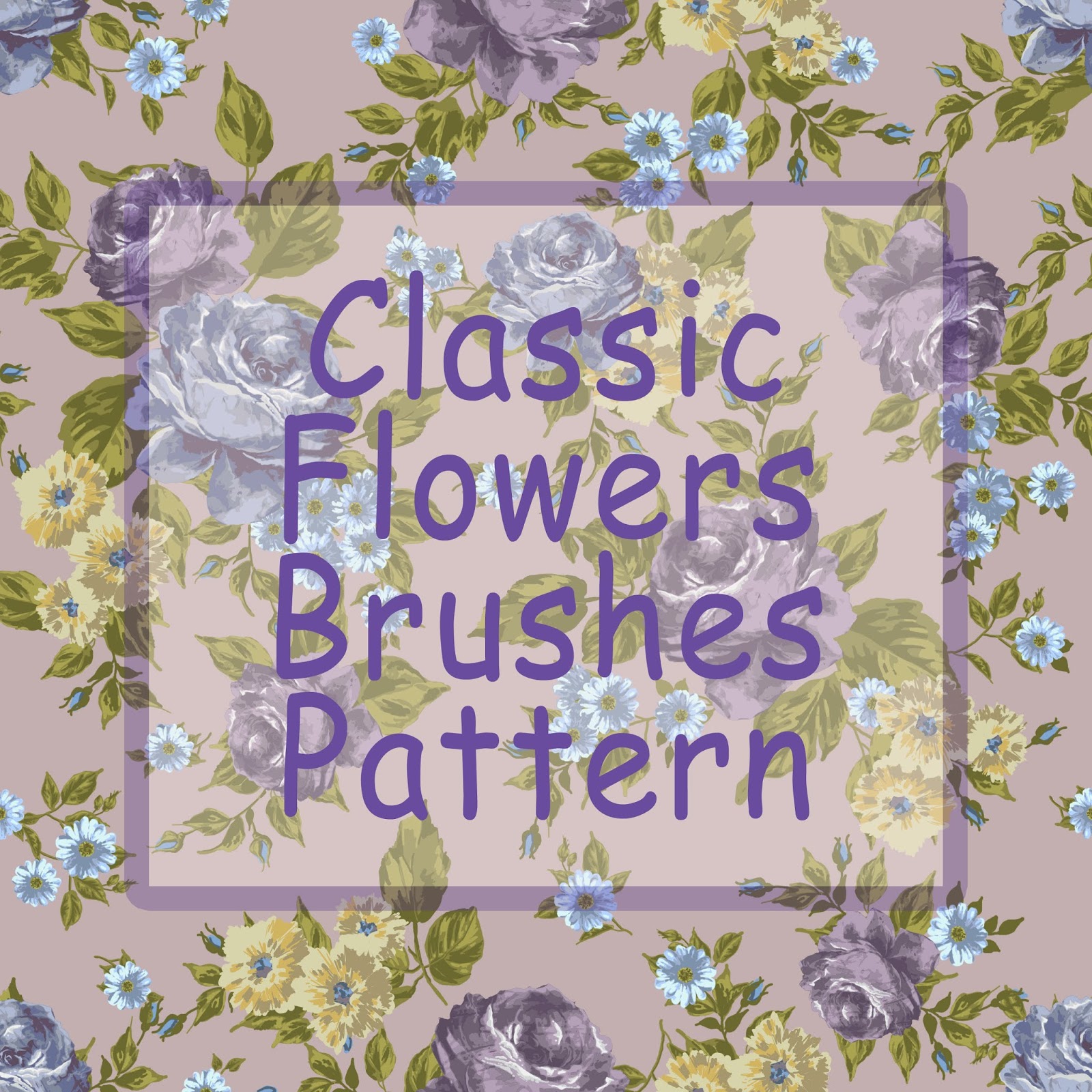 CLASSIC FLOWERS BRUSHES PATTERN - brush for photoshop
