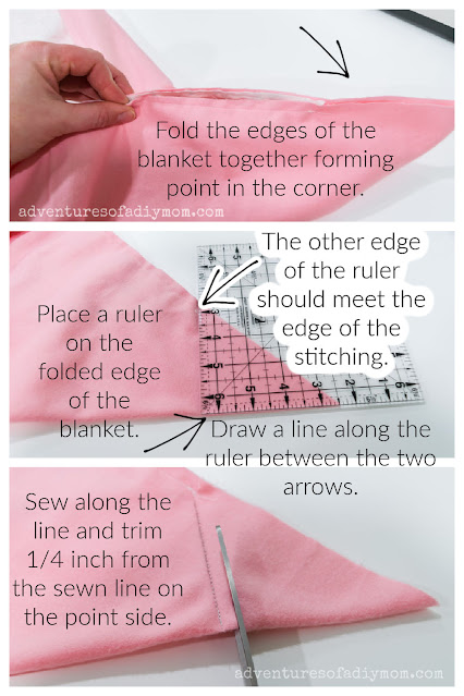 How to Make a Baby Blanket - Adventures of a DIY Mom