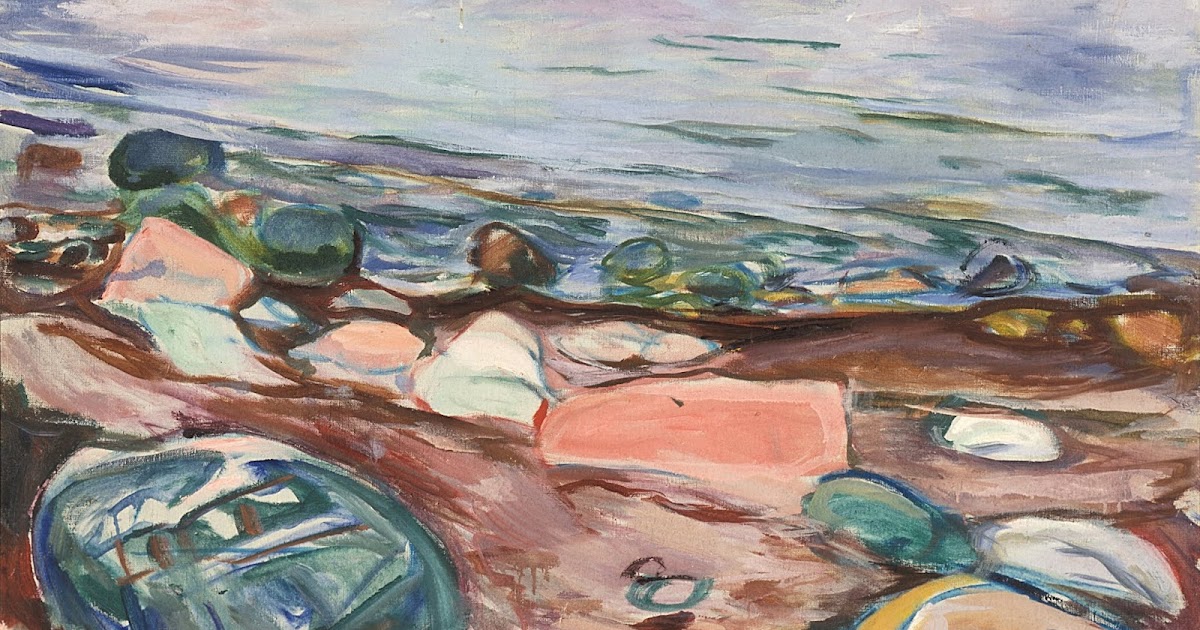 Enjoy some Damn Fine Art : Edvard Munch. Beach with Rocks (‘Strand med ...