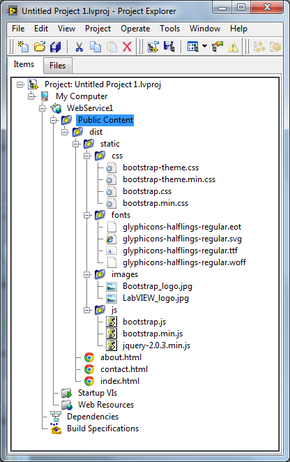 Etching Pathways: LabVIEW: Web Services with Twitter Bootstrap