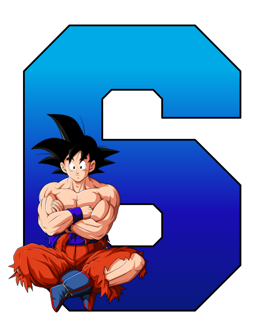 Kits imprimibles gratis : Números Dragon Ball Z