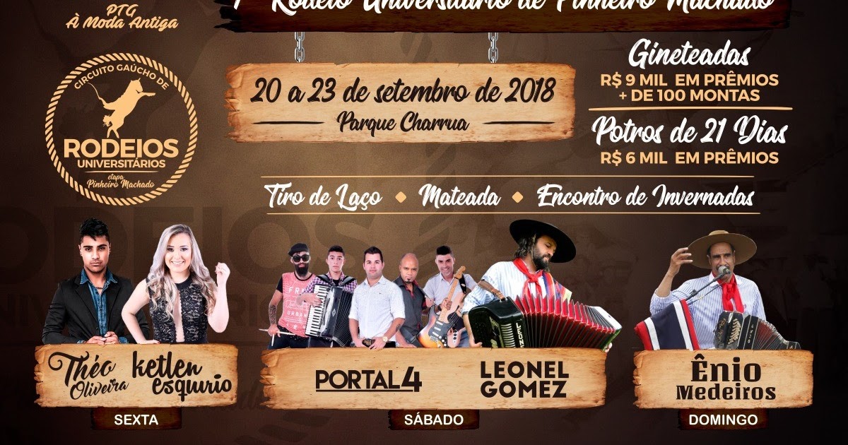 Rodeio Universitário de Pinheiro Machado-RS - Prosa Galponeira