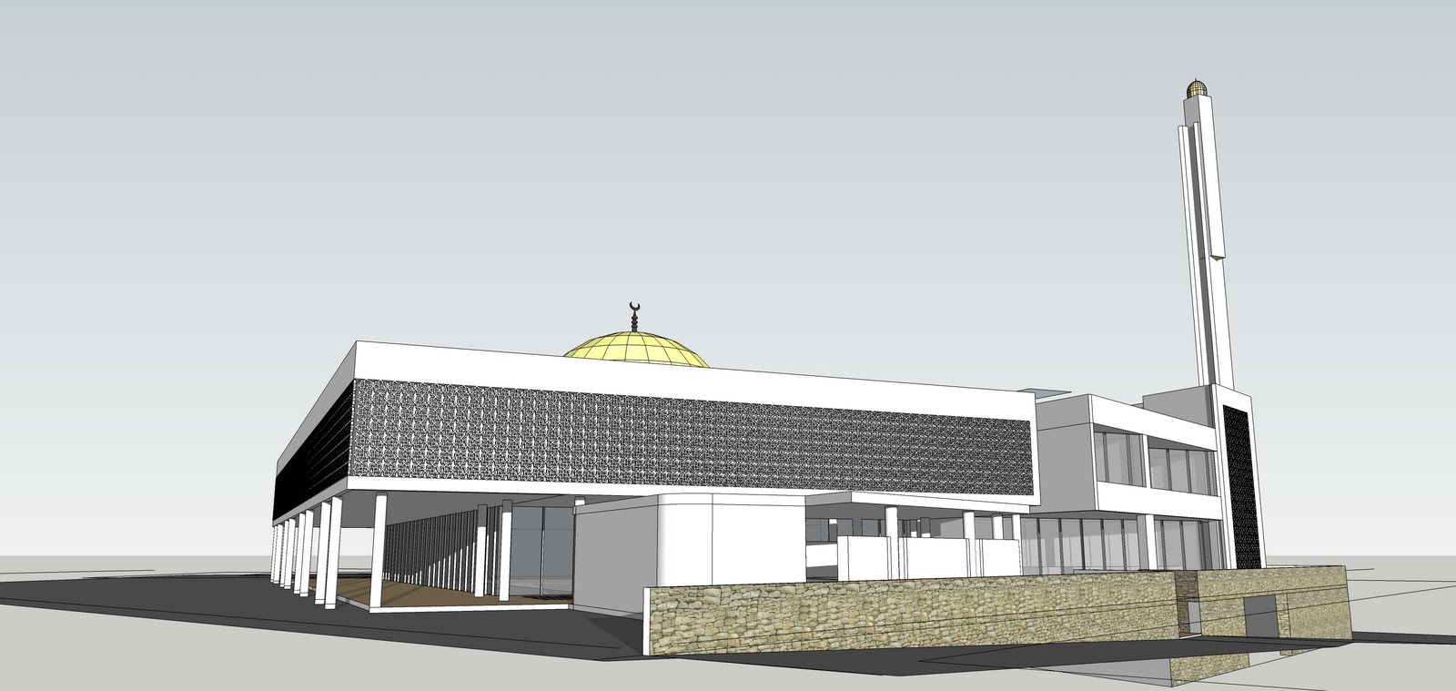 Jafri Merican Architect: Masjid Al Mujahiddin Extension, Damansara Utama