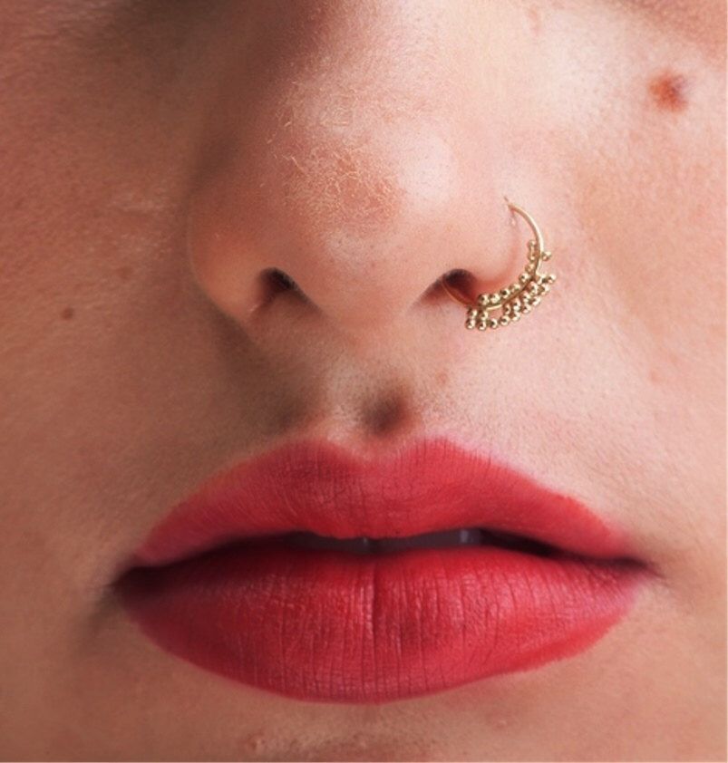 40 Nose Ring Ideas for Adds Pretty your Appearance - AzzFeed