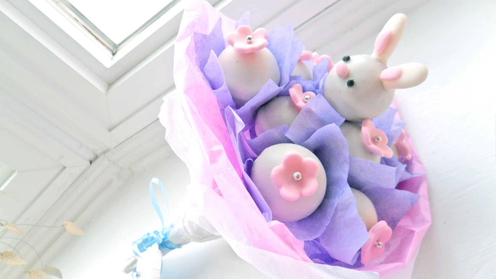 Easter Bunny Cake Pops Bouquet {Tutorial} - Ting and Things