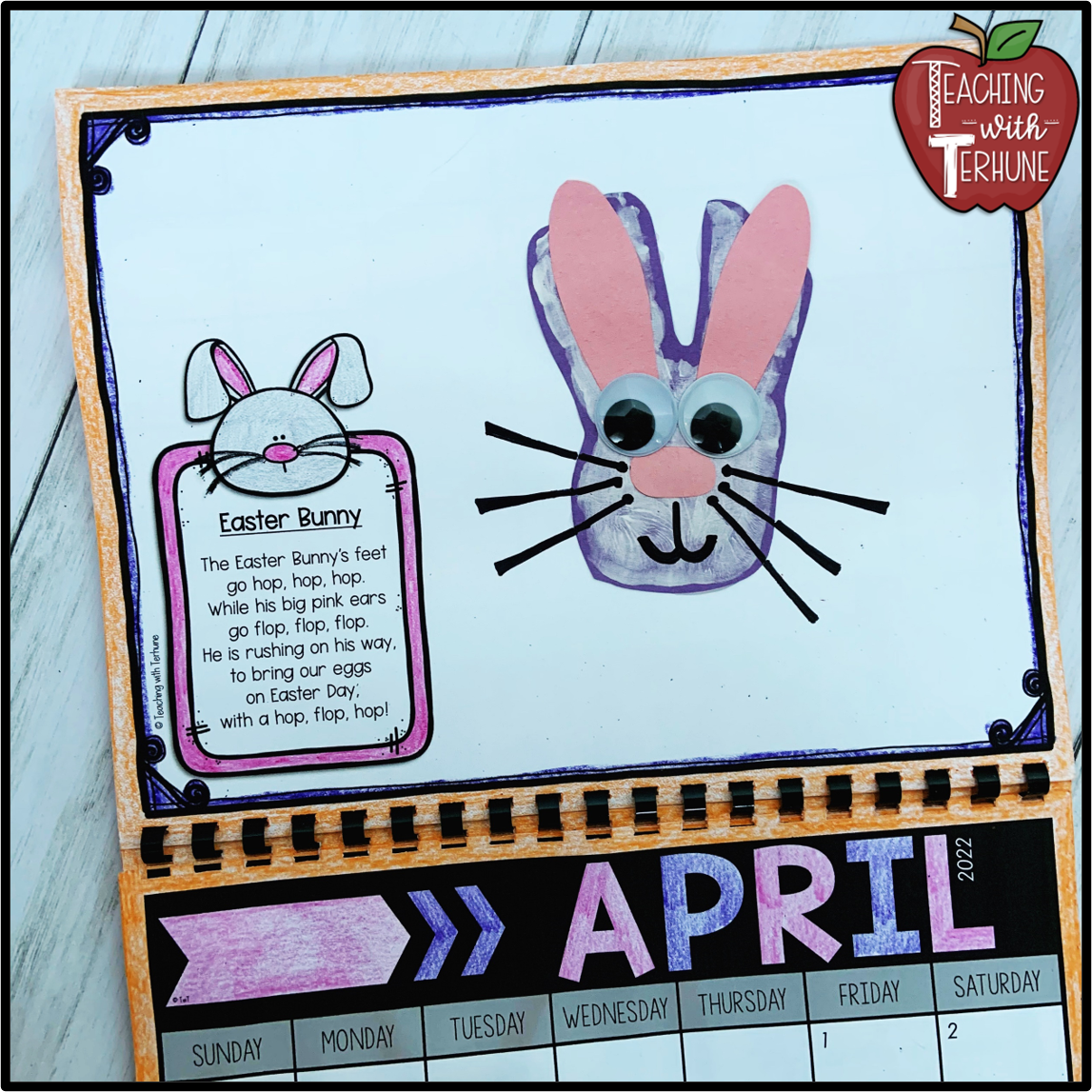 Teaching With Terhune: Handprint Calendar – Student Made Calendar for a ...