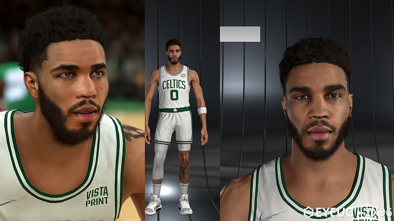 NBA 2K22 Jayson Tatum Cyberface and Body Model V2 by ZX96 - Shuajota ...