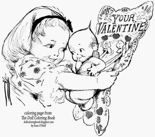 Be My Valentine Kewpie! | The Doll Coloring Book