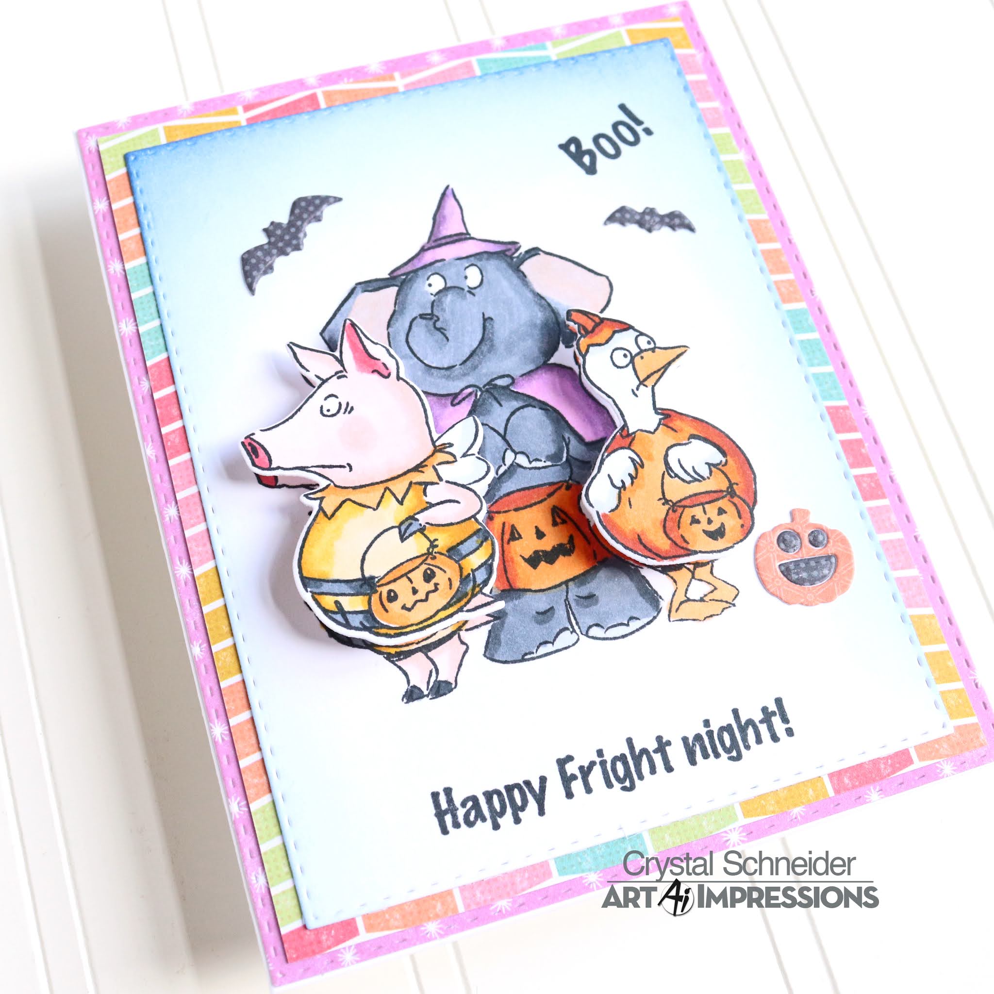 Art Impressions Blog: Boo! Happy Fright Night! by Crystal