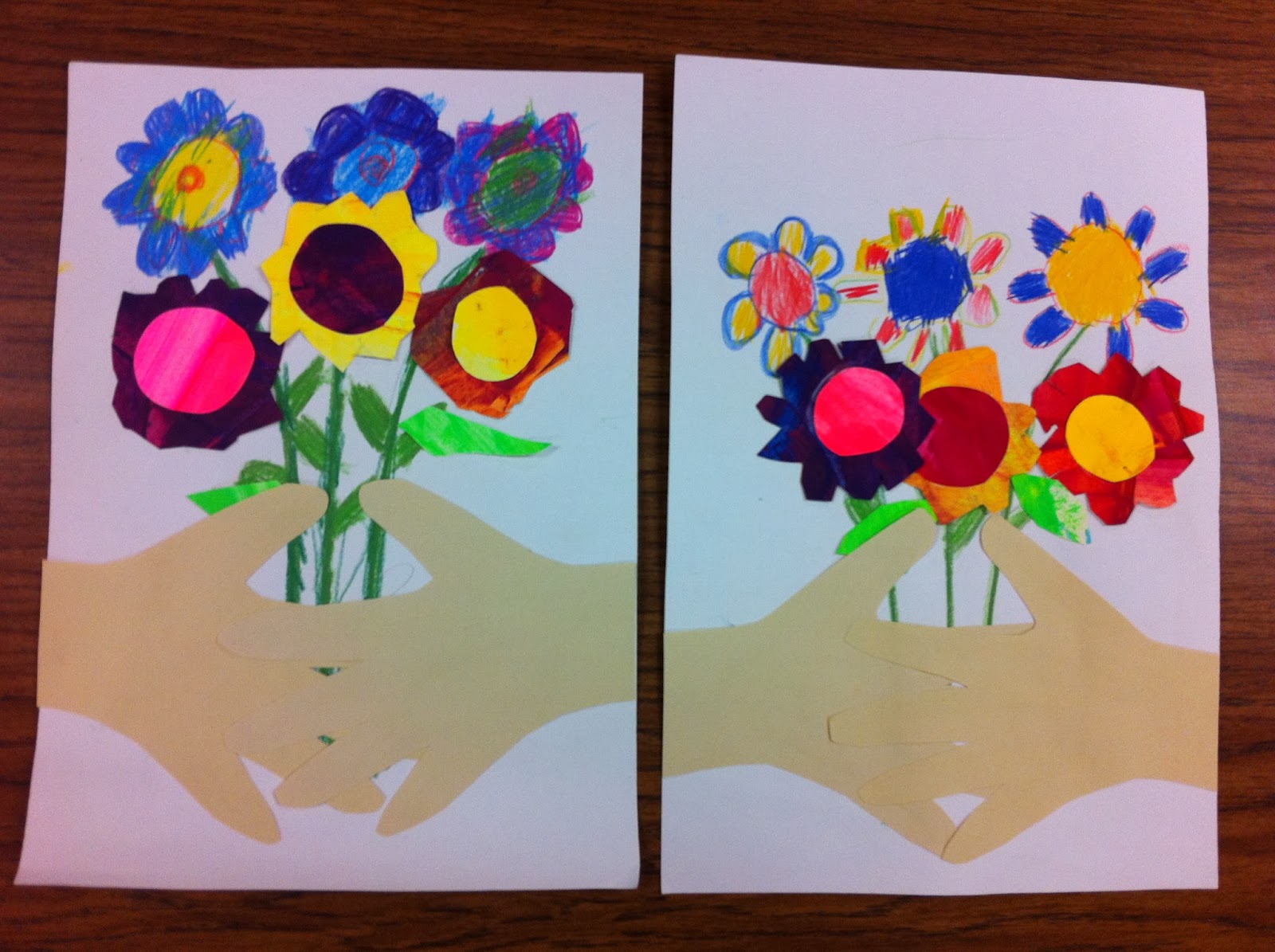 Drip, Drip, Splatter Splash: Picasso's Hands with Flowers Collage