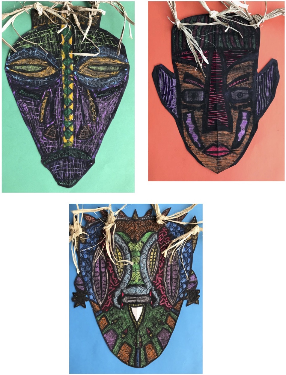 The Rolling Artroom: African Mask Design (4th-6th Grade)
