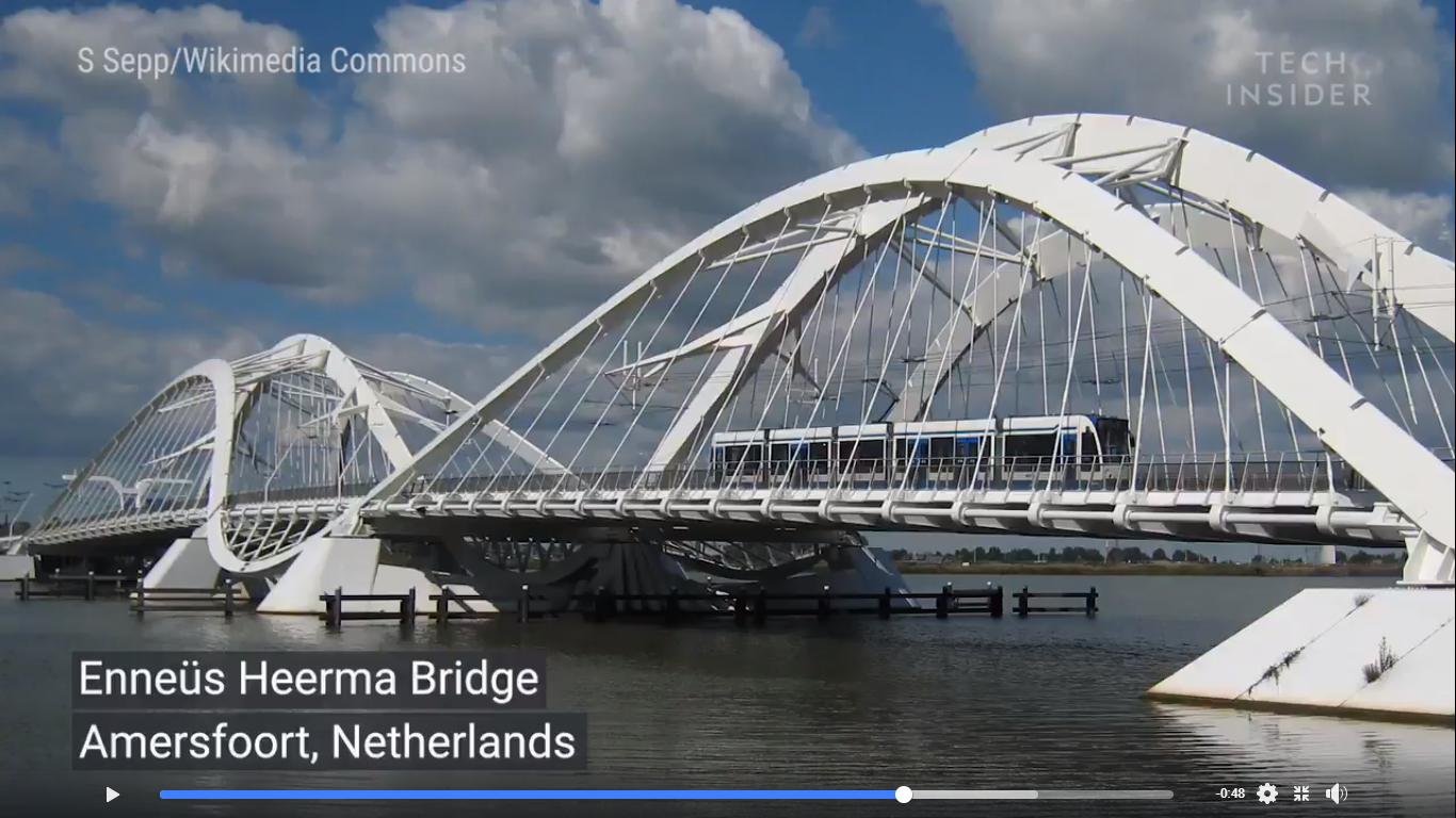 Industrial History: 2002 Slauerhoffbrug Tail Bridge in Leeuwarden ...
