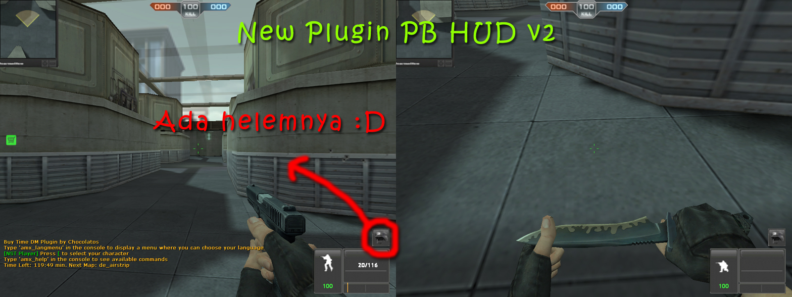 Tersedia Untuk Counter Strike 1.6 & CZ: Plugin PB Hud (Metahook)