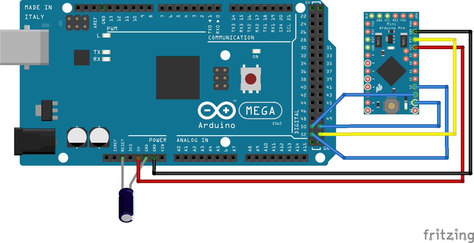Fabiano Arndt: Arduino - Programando o Pro mini com o Uno ou com o Mega