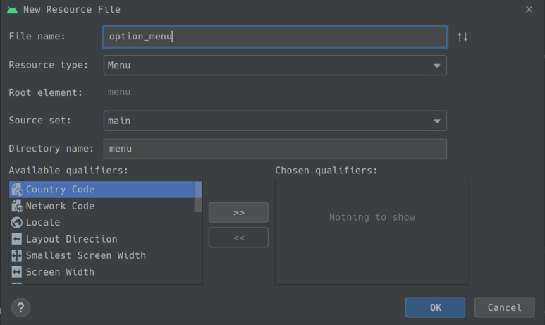Android Actionbar 메뉴 버튼 만들기:산을 붉게 물들이는 꽃