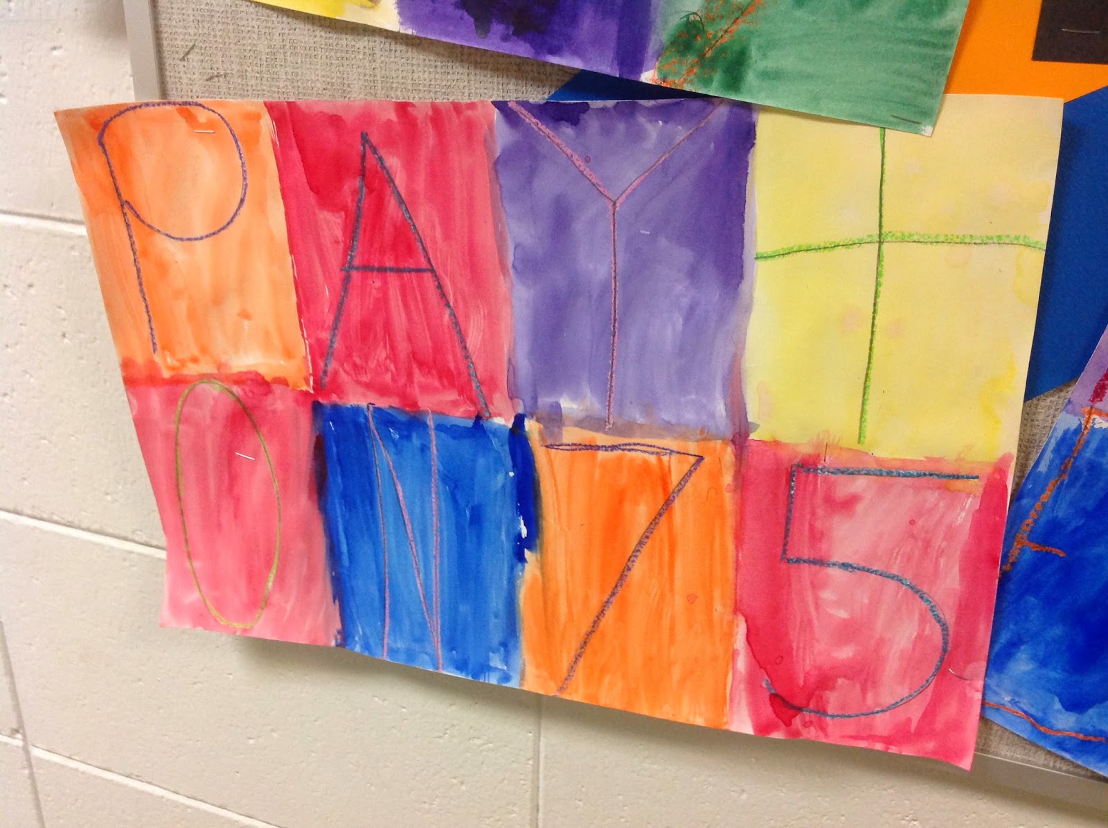 The Artsy Fartsy Art Room: Jasper Johns & 1st Grade