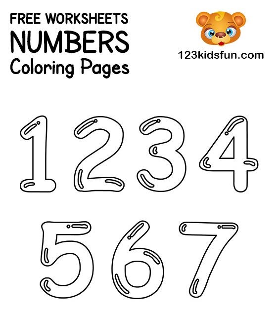 Coloring Pages Numbers 1 10 ~ Coloring Pages